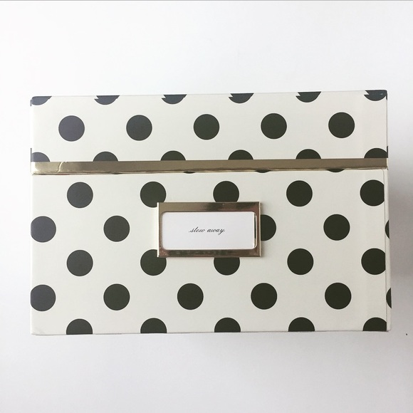kate spade | Storage & Organization | New Kate Spade Small Polka Dot ...